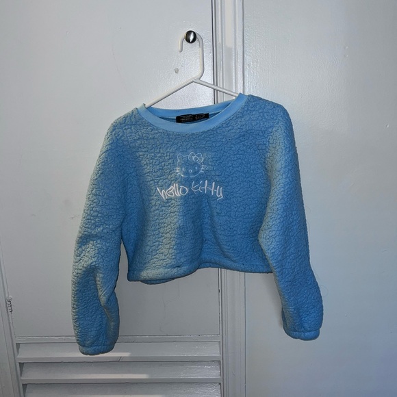 Sweaters | Blue Hello Kitty Short Sweater | Poshmark